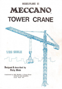 Meccano Model Plans and Books
