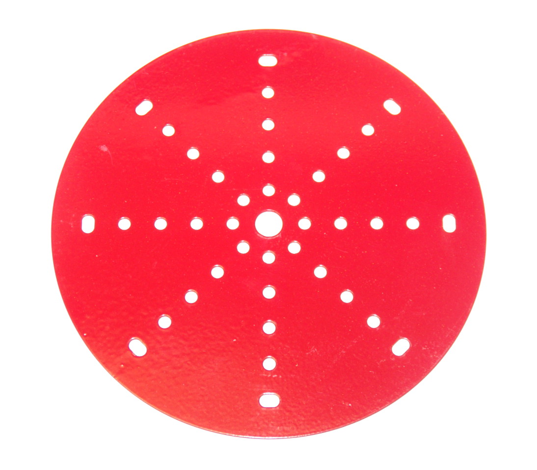 146 Circular Plate 6" Diameter Red