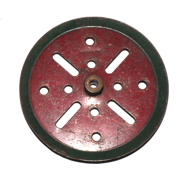 19b 3" Pulley Dark Red and Green Original