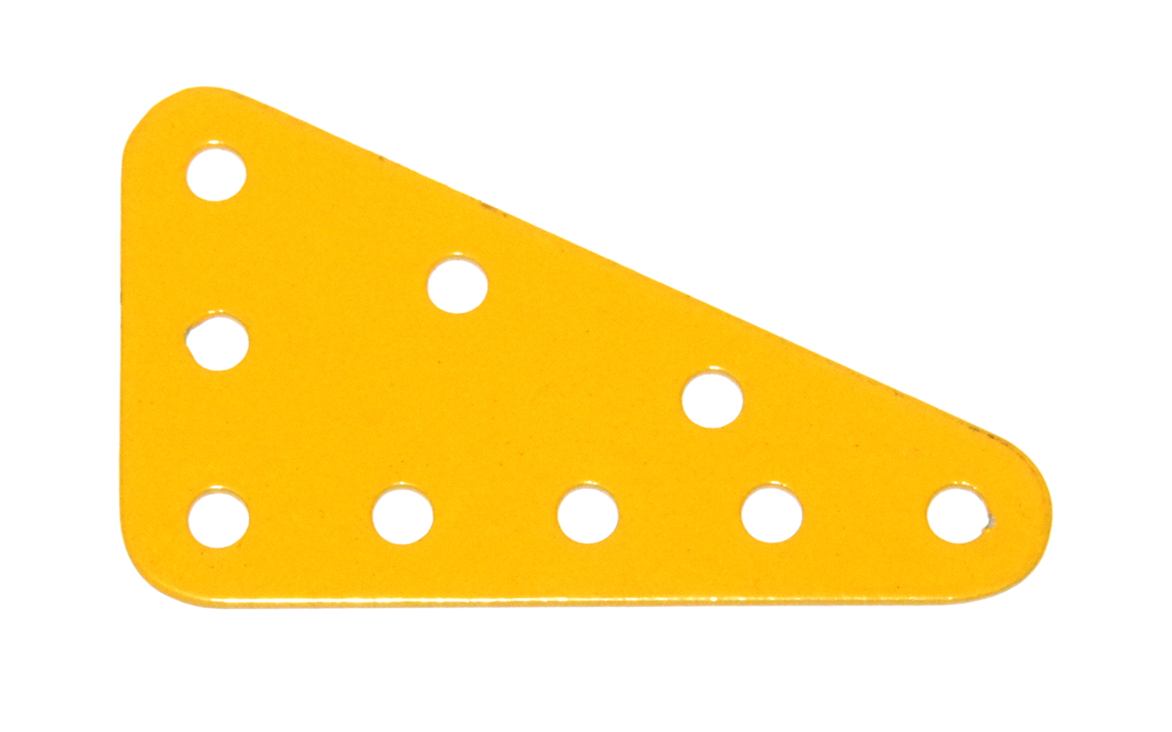 221b Flat Triangular Plate 5x3 UK Yellow