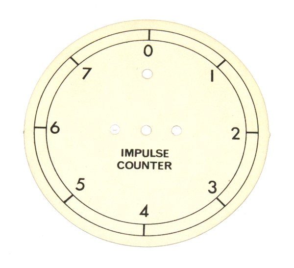 560d Dial Card Impulse Counter Original