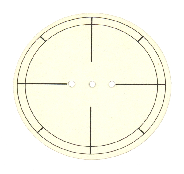 560f Dial Card 8 Segment Original