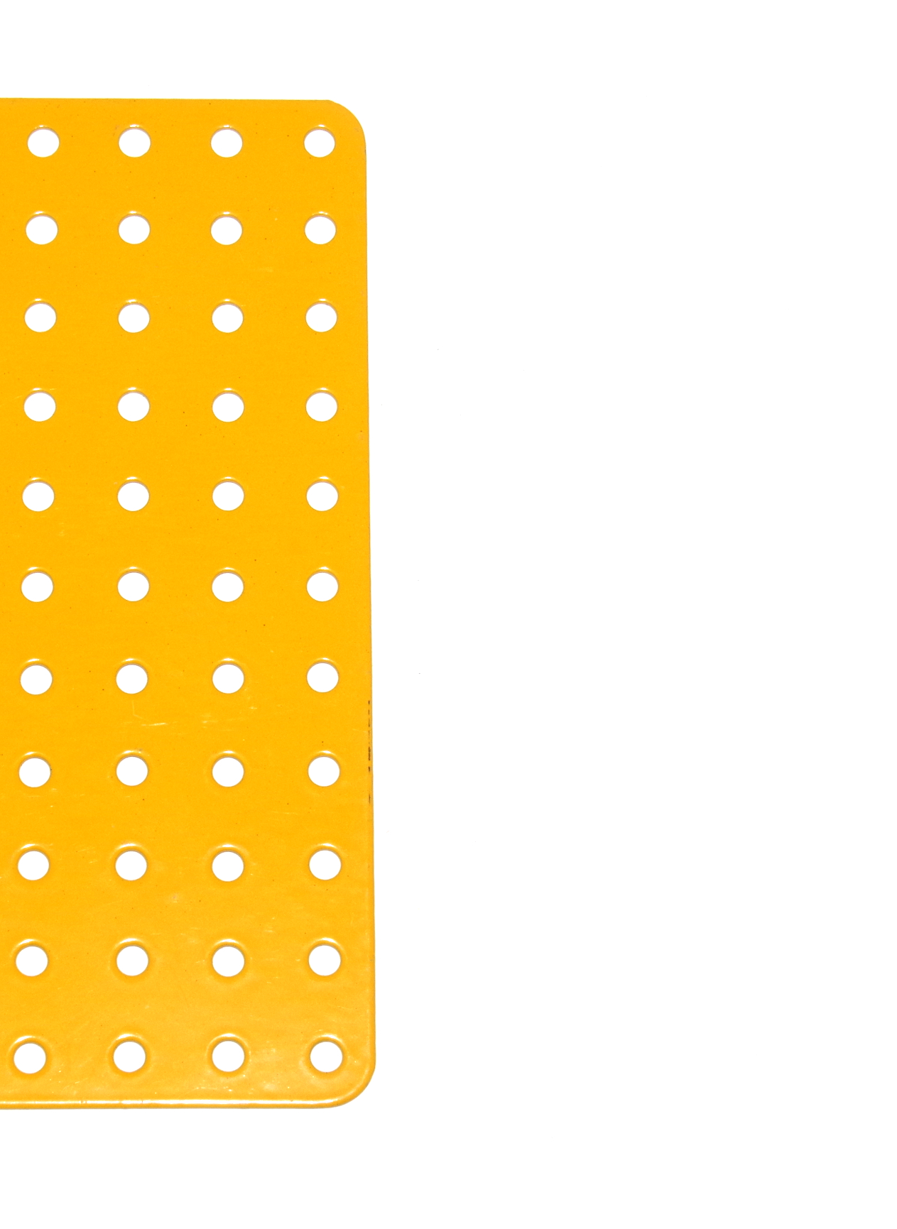 70c Flat Plate 11x15 Hole UK Yellow