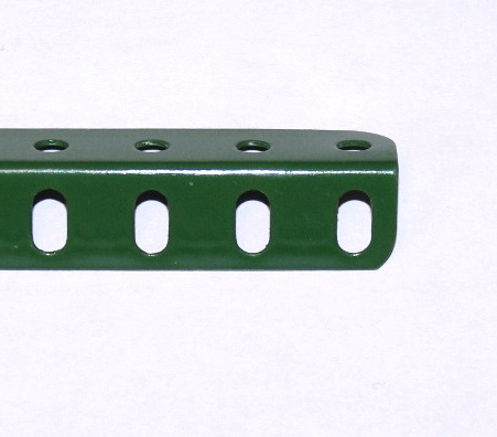 8 Angle Girder 25 Hole Mid Green Repainted