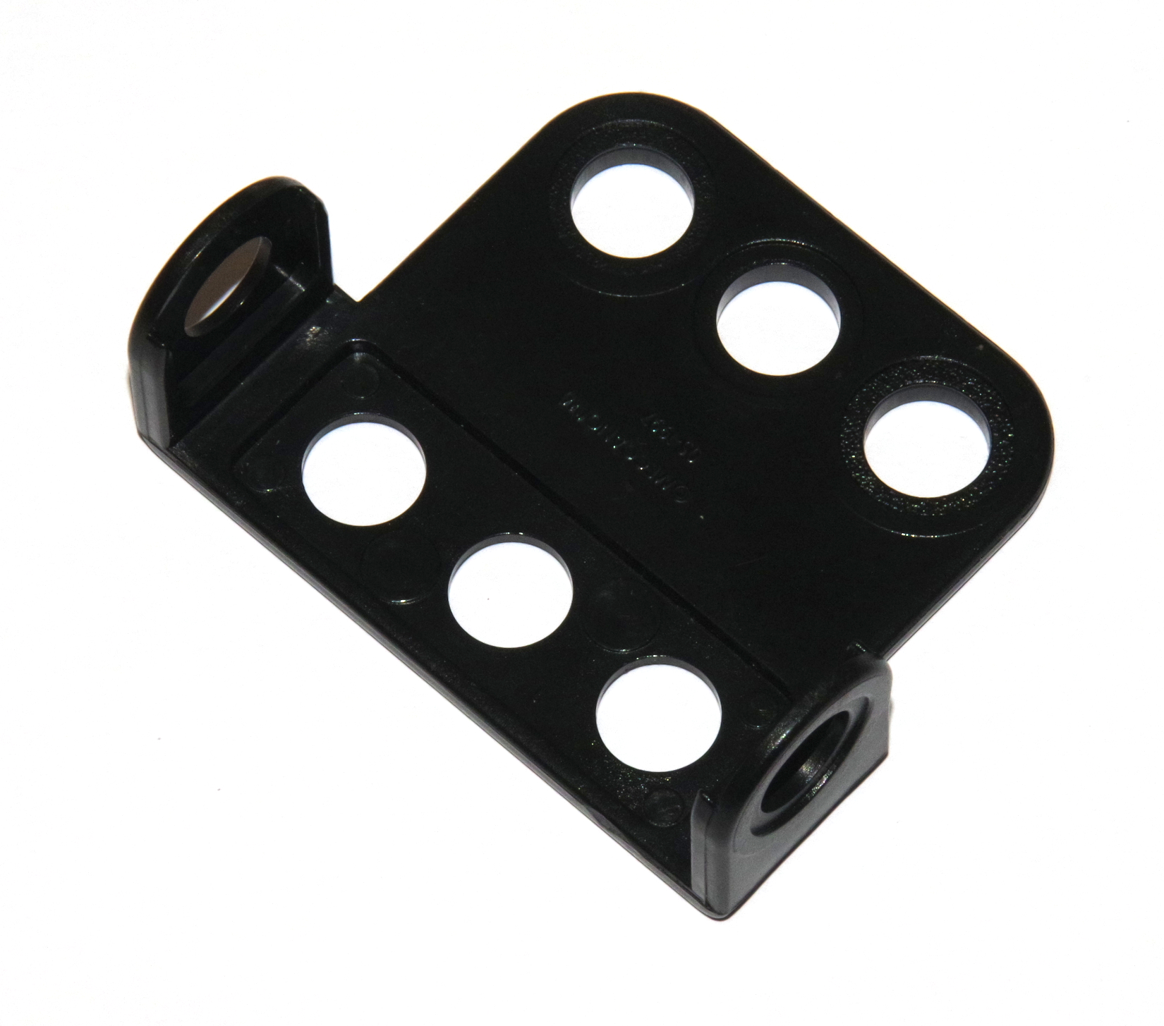 A561 Short Flanged Double Bracket 2x2x1 Black Plastic Original