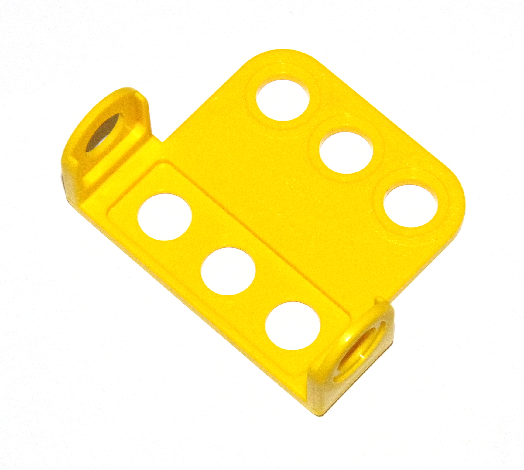 A561 Short Flanged Double Bracket 2x2x1 Yellow Plastic Original