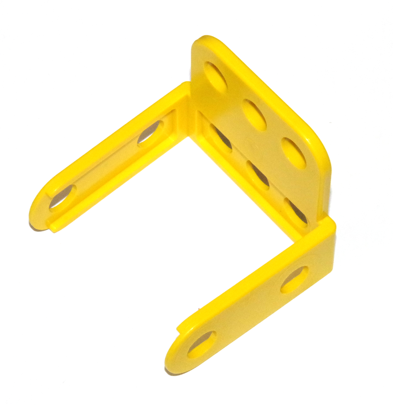 A562 Short Flanged Double Bracket 2x2x2 Yellow Plastic Original