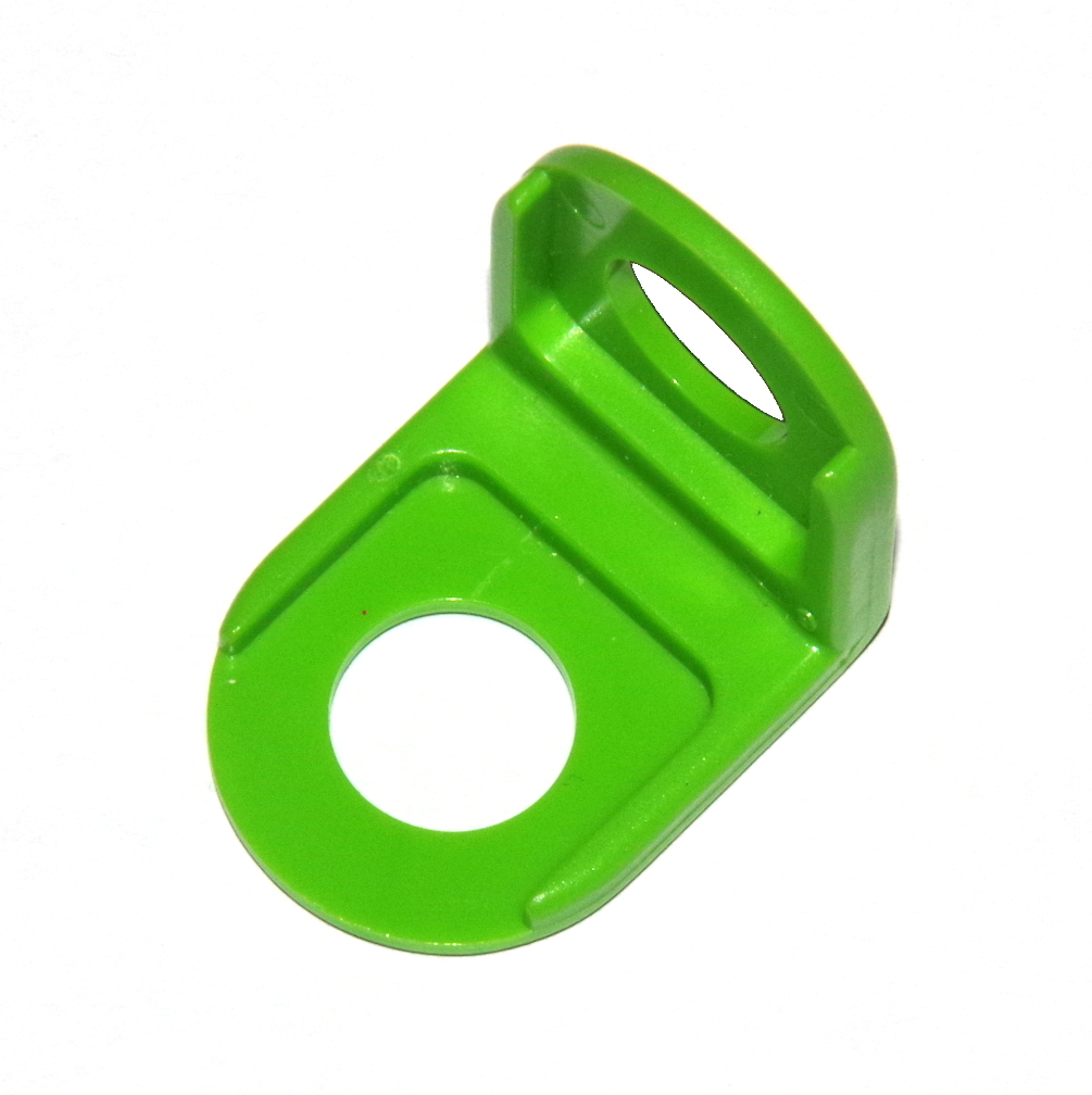 A701 Angle Bracket 1x1 Florescent Green Plastic Original