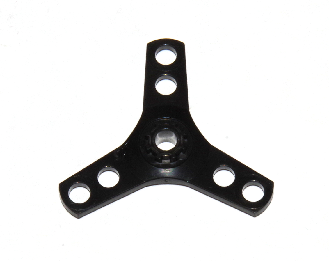 D035 Wheel Ray 1¾" Black Plastic Original