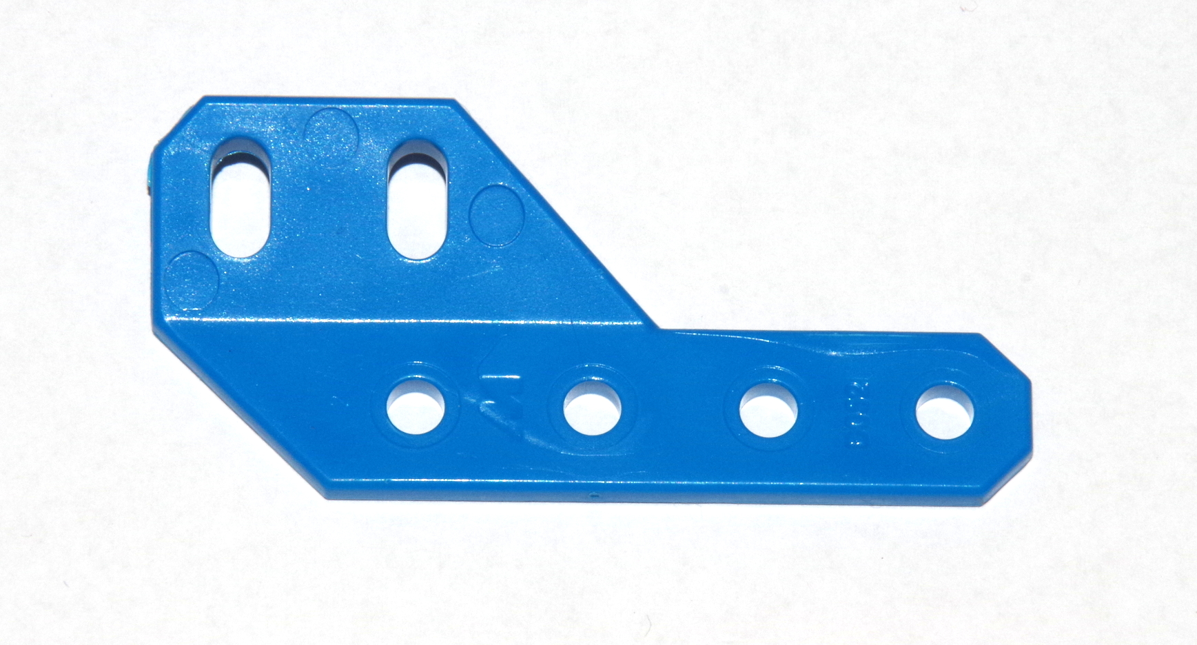 D052 Obtuse Semi-Angle Girder 2½" Left Blue Plastic Original