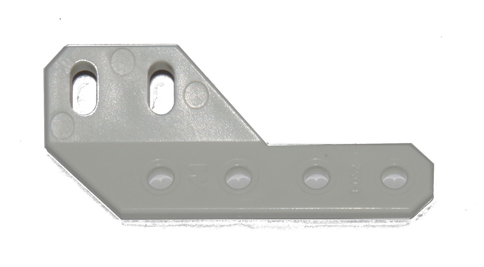 D052 Obtuse Semi-Angle Girder 2½" Left White Plastic Original