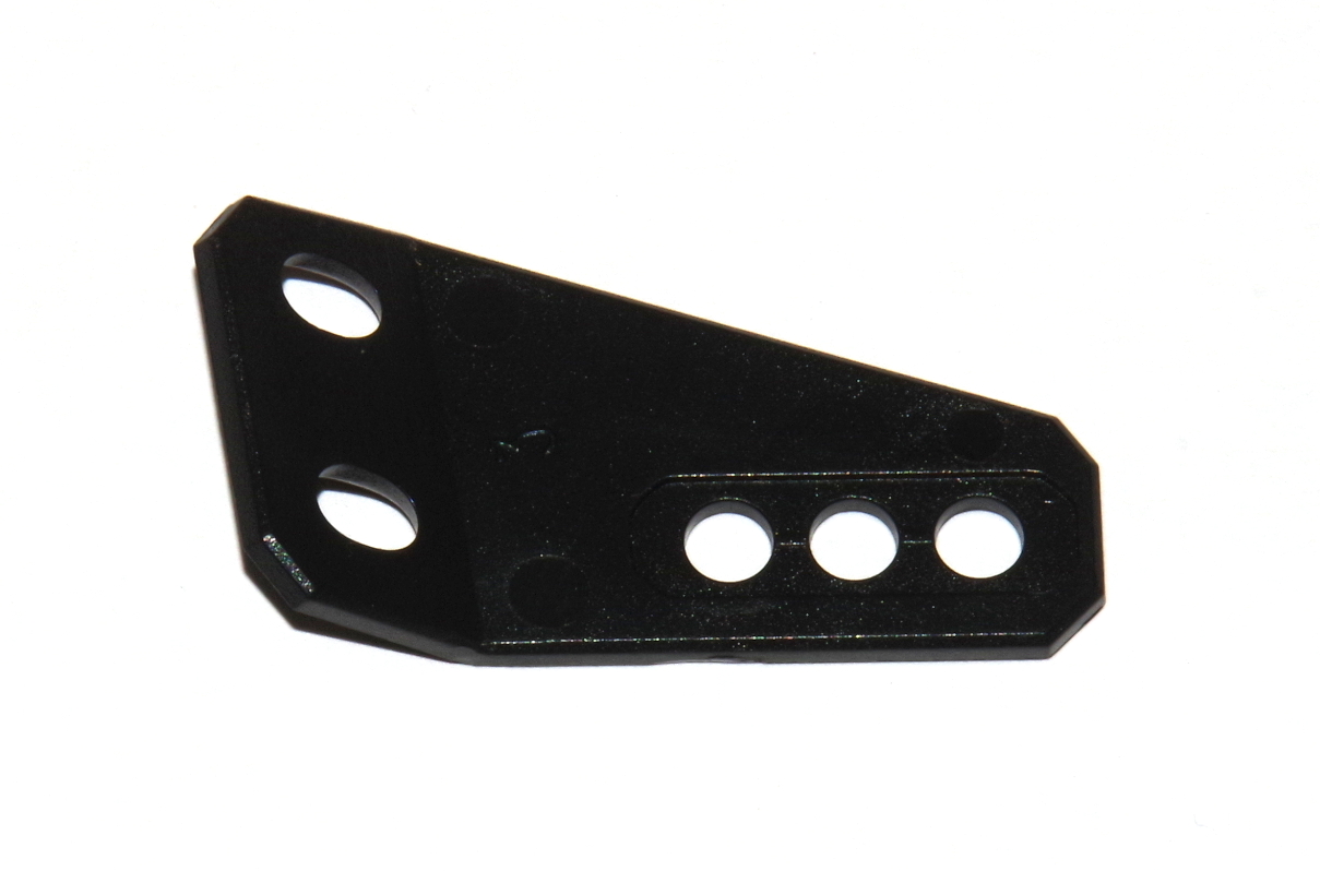 D073 Obtuse Bracket, 1¾" x 1" Left Hand Black Plastic Original