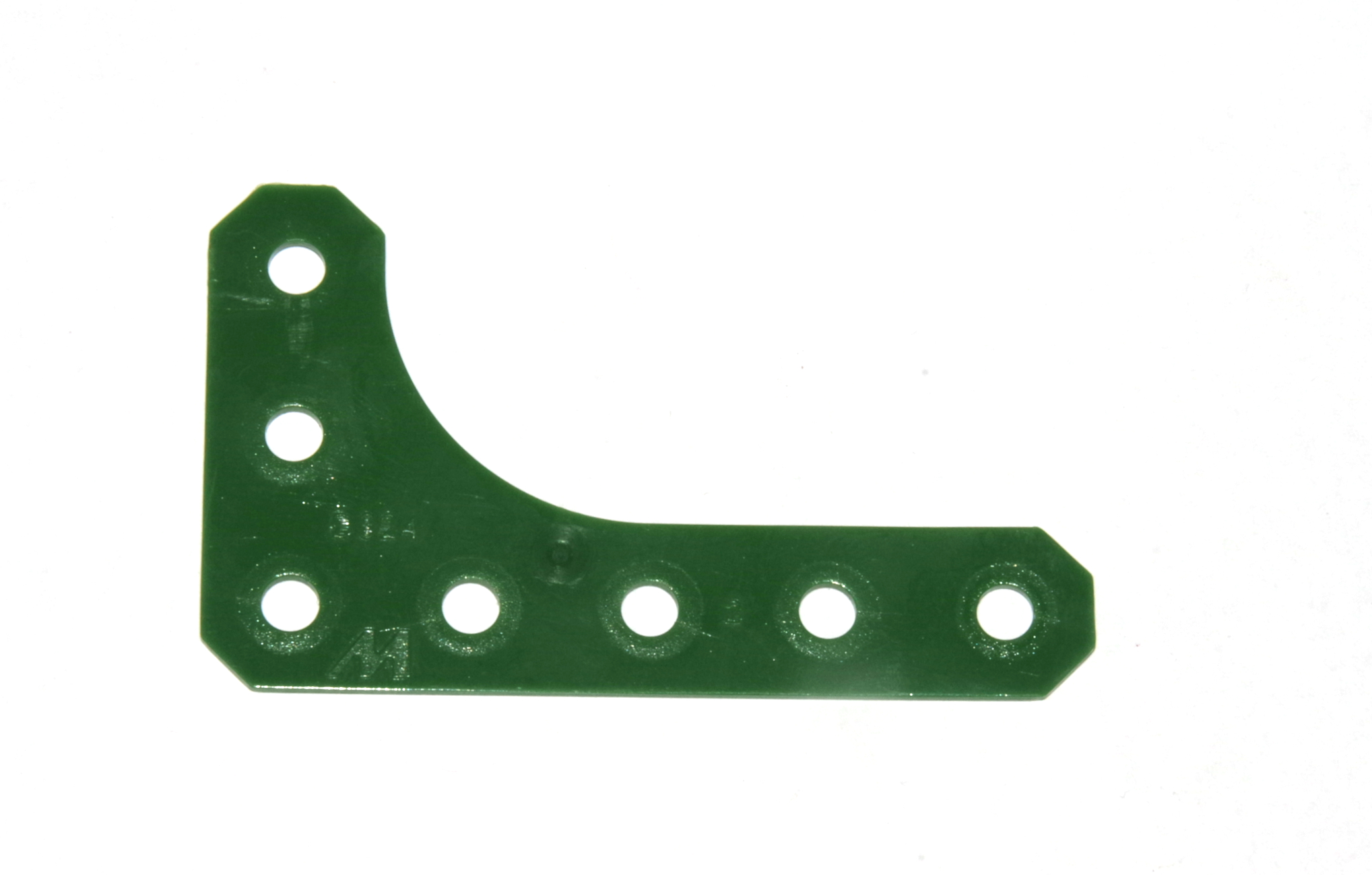 D324 Flexible L Gusset Plate 3x5 Hole Green Plastic Original