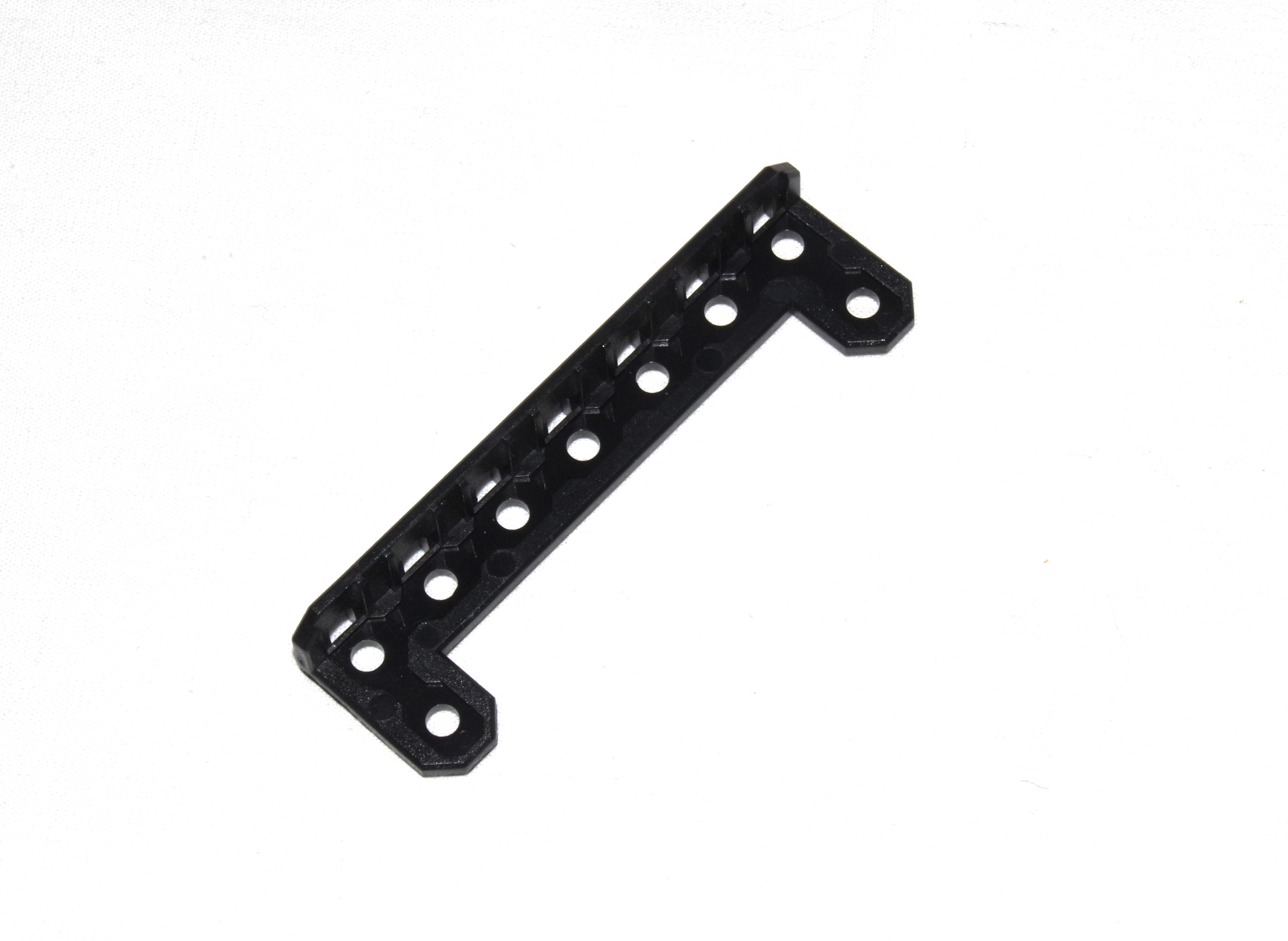 D406 Tabbed Girder 7 Hole Black Plastic Original