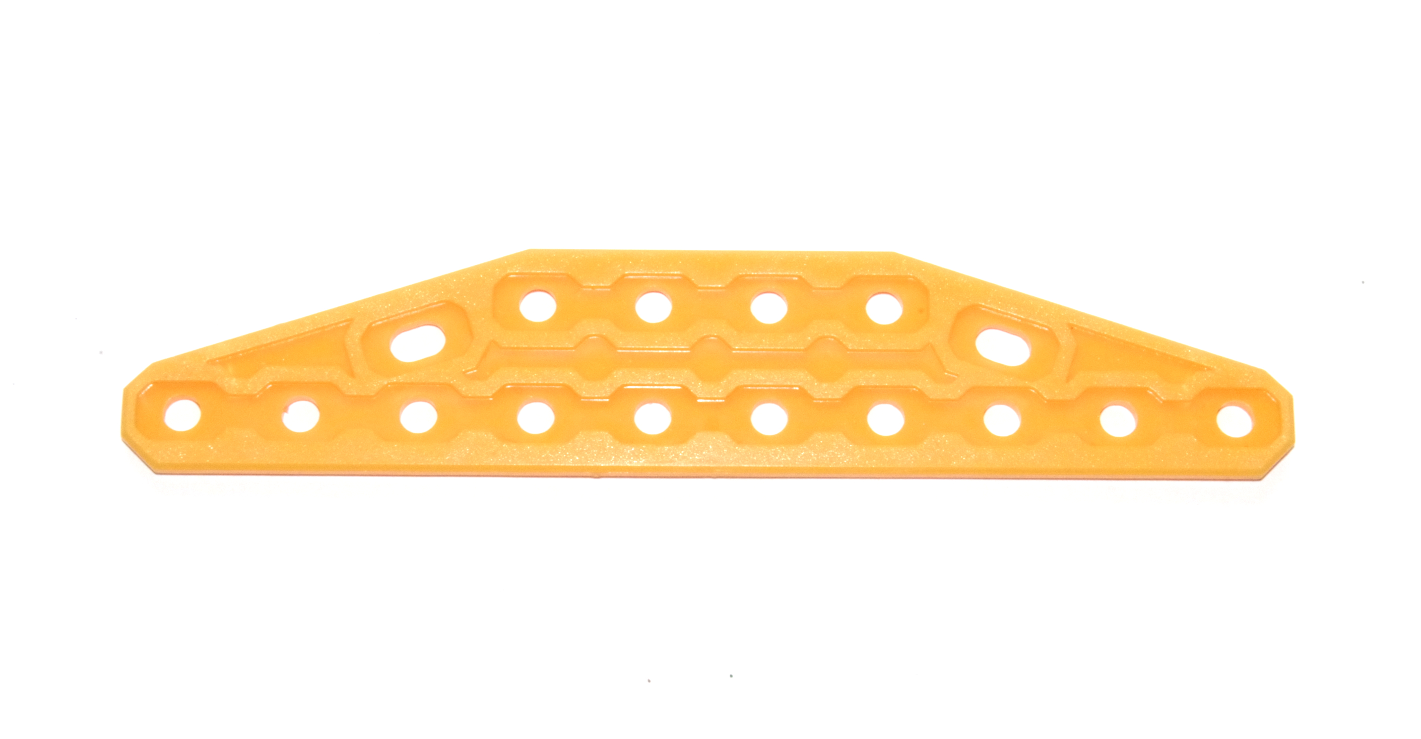 D431 Trapezoidal Flat Plate 5" x 1" UK Yellow Plastic Original