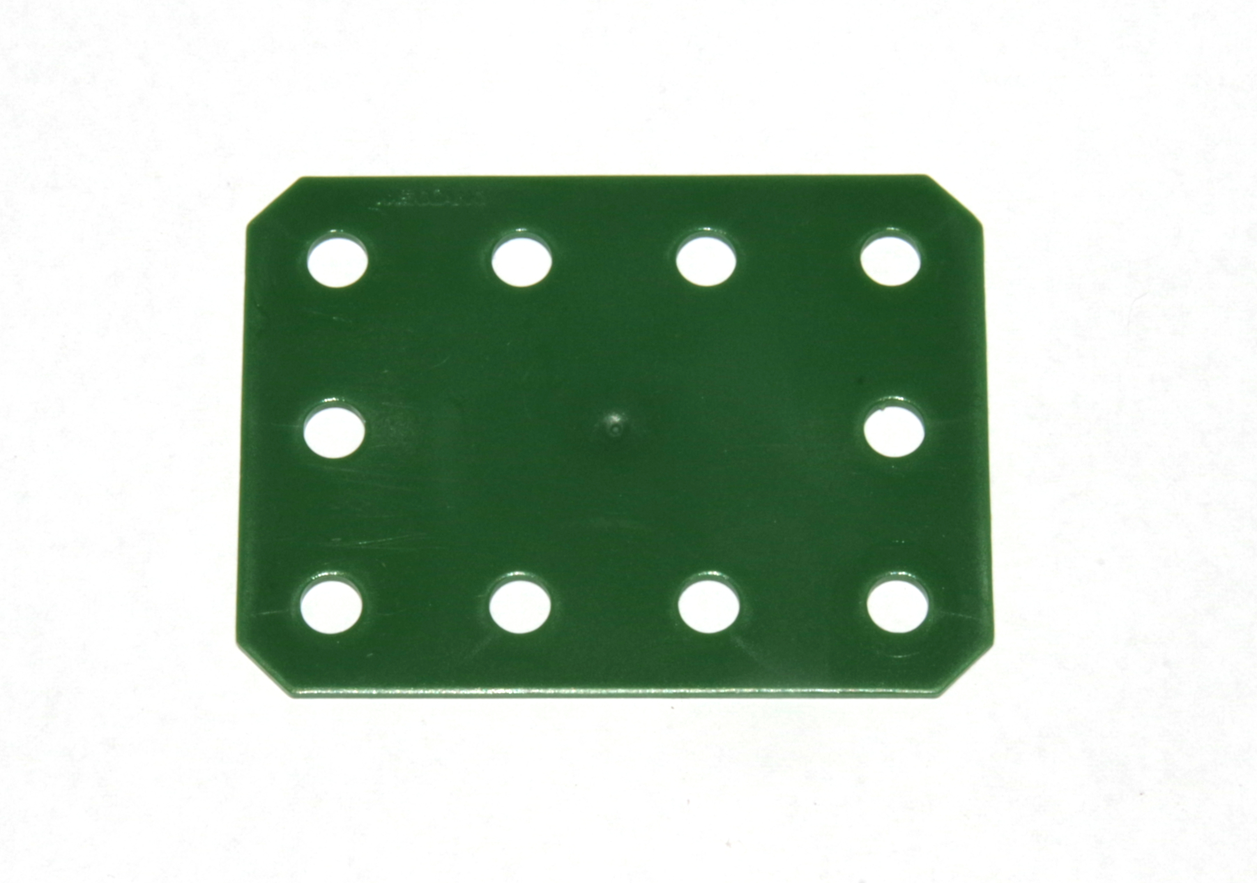 D444 Flexible Plate 3x4 Hole Green Plastic Original