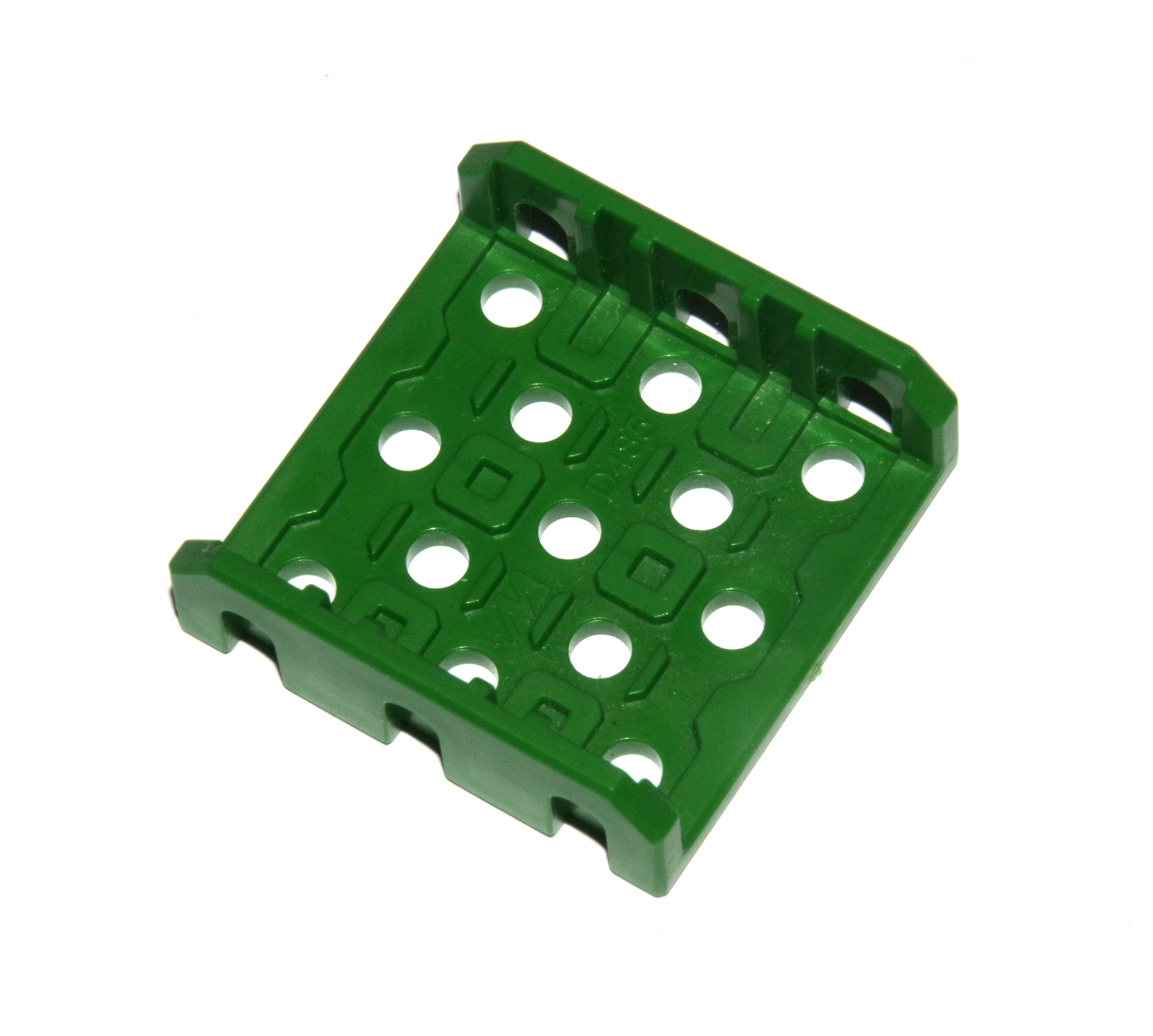 D485 Flanged Plate 3x3 Light Green Plastic Original
