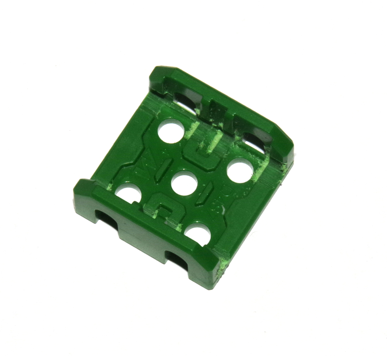 D487 Flanged Plate 2x2 Light Green Plastic Original