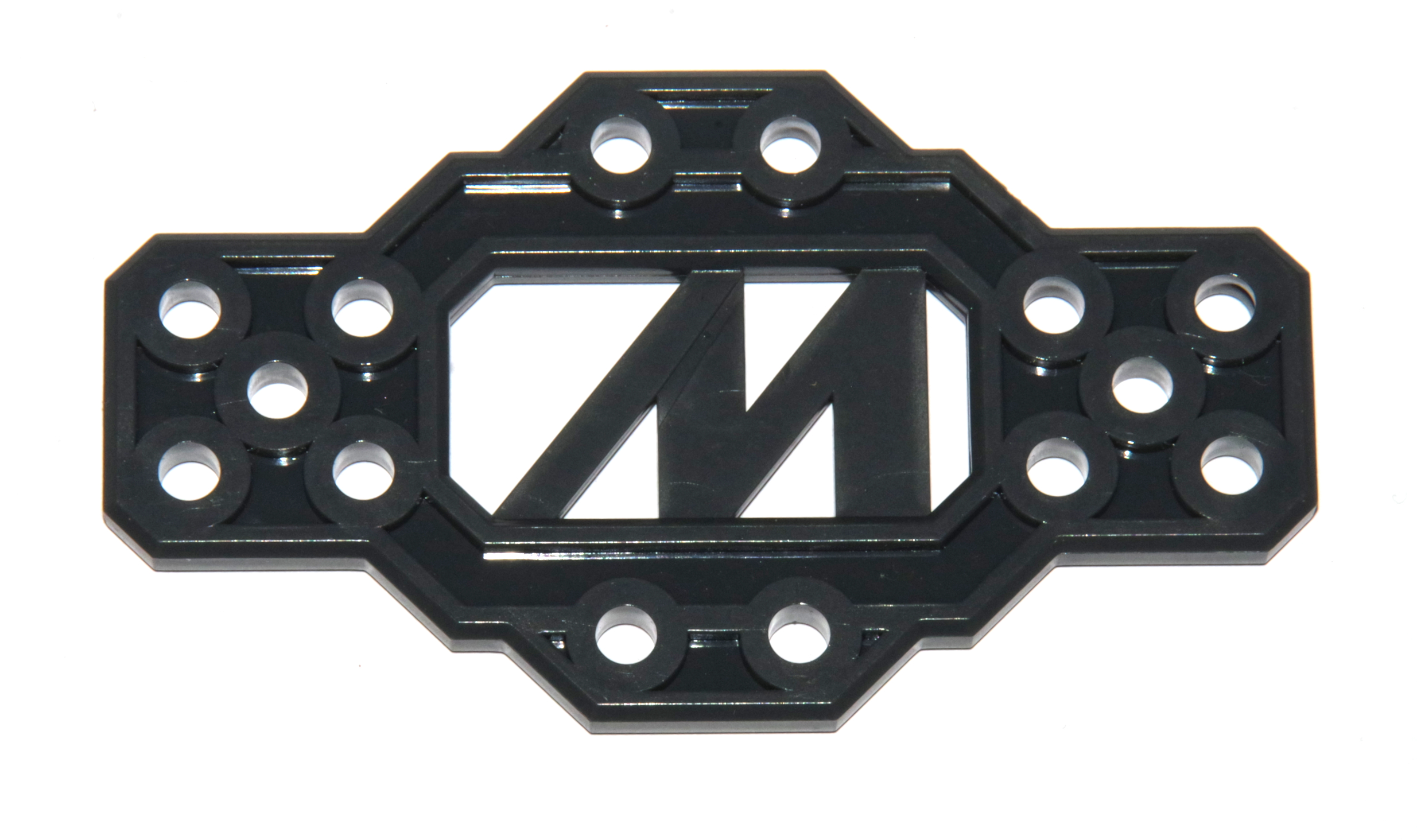 M018 Foot Brace 3½" x 2" Dark Grey Plastic Original