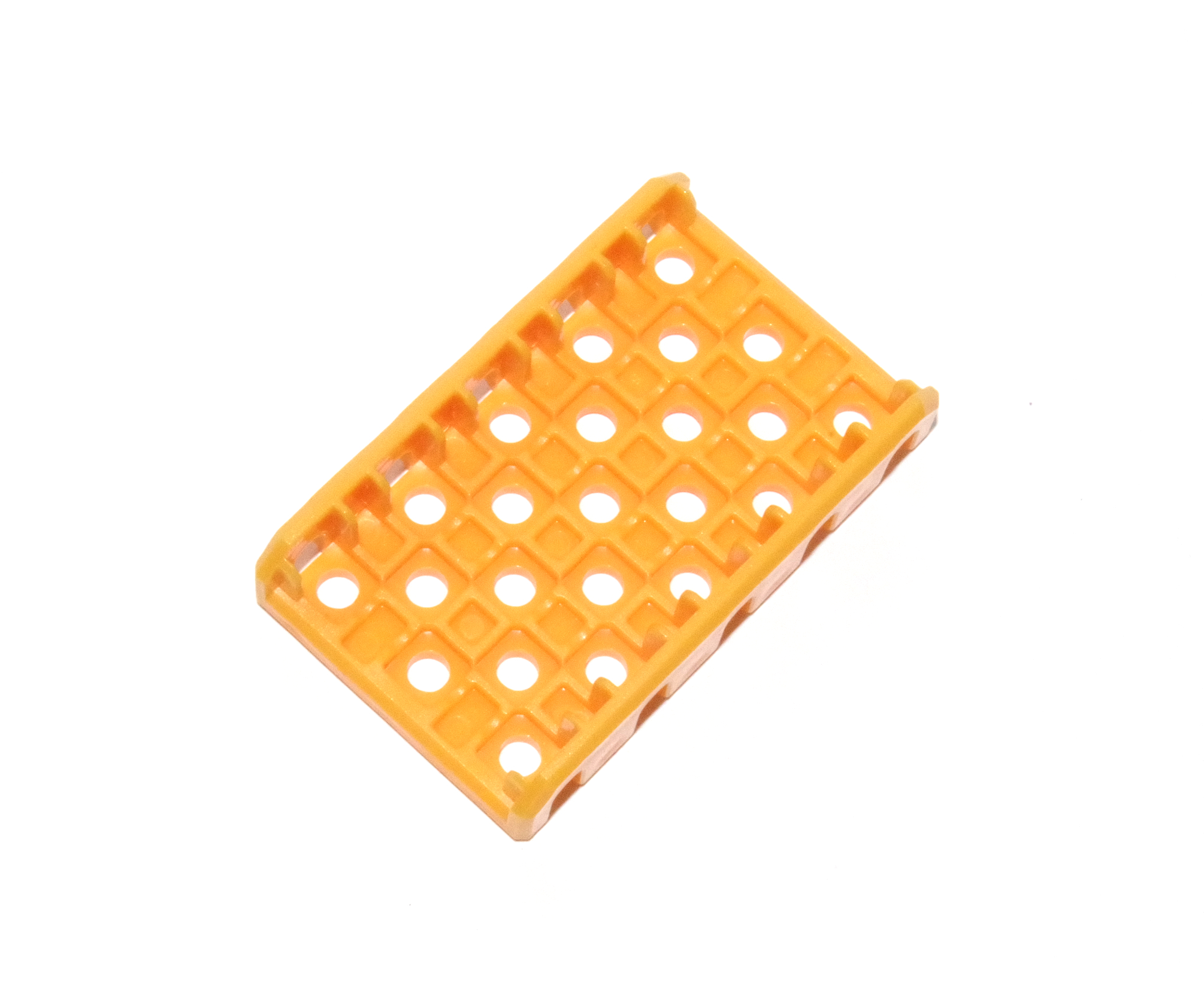D395 Flanged Plate 3x5 UK Yellow Plastic Original